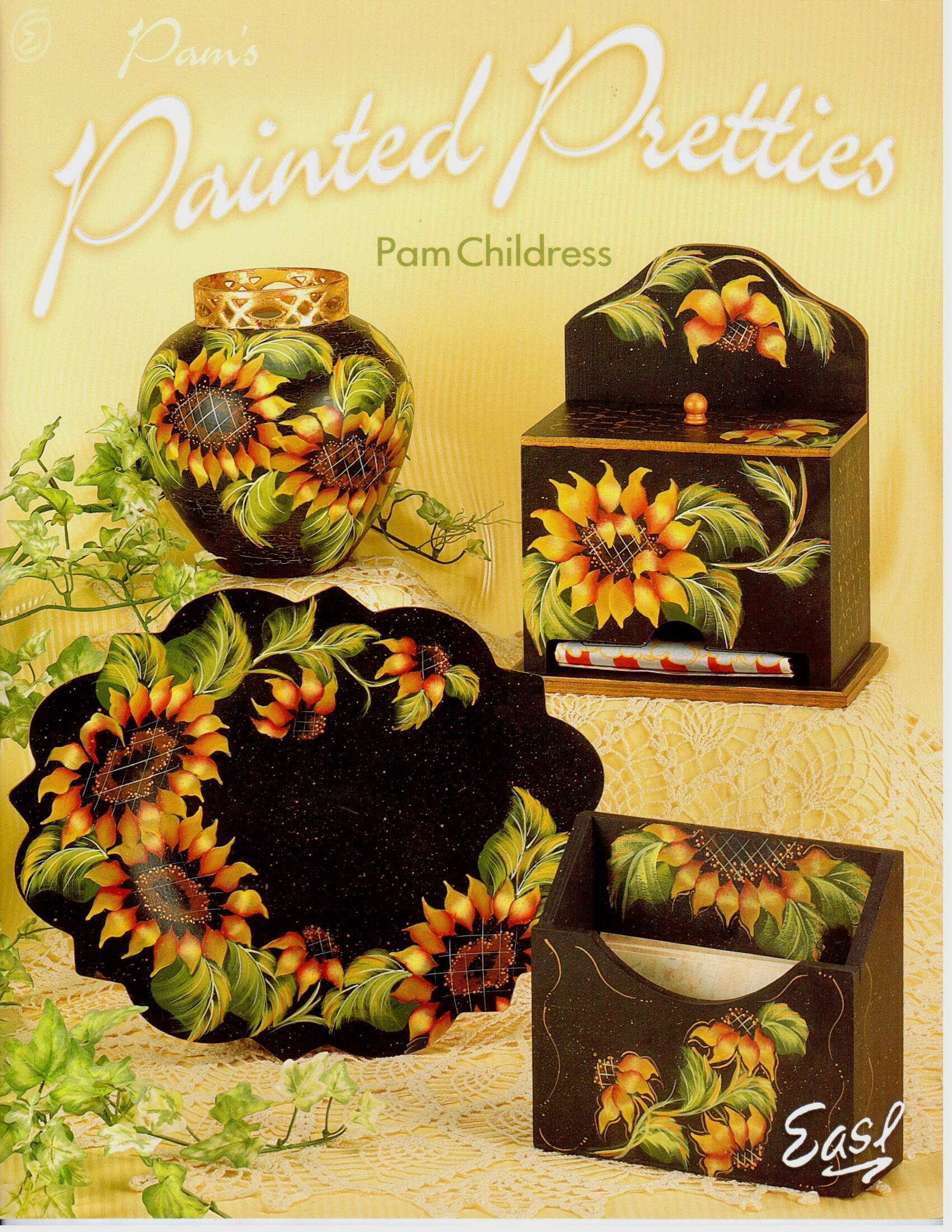 Pam's Painted Pretties by Pam Childress - Acrylic Floral Painting Book