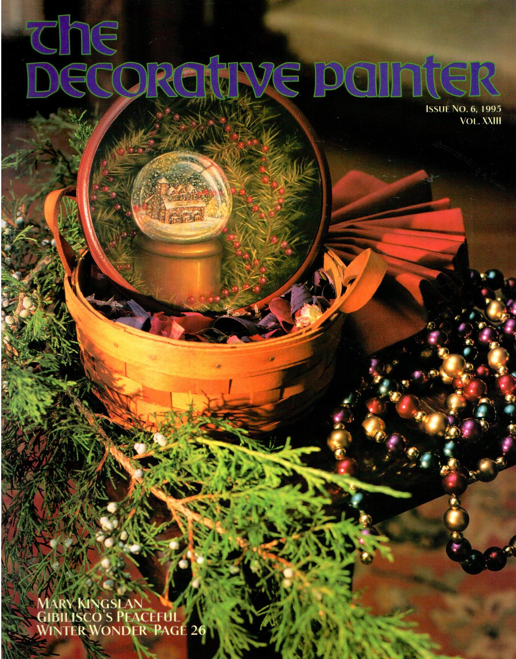 Decorative Painting Bookstore: The Decorative Painter - 1995 Issue 6