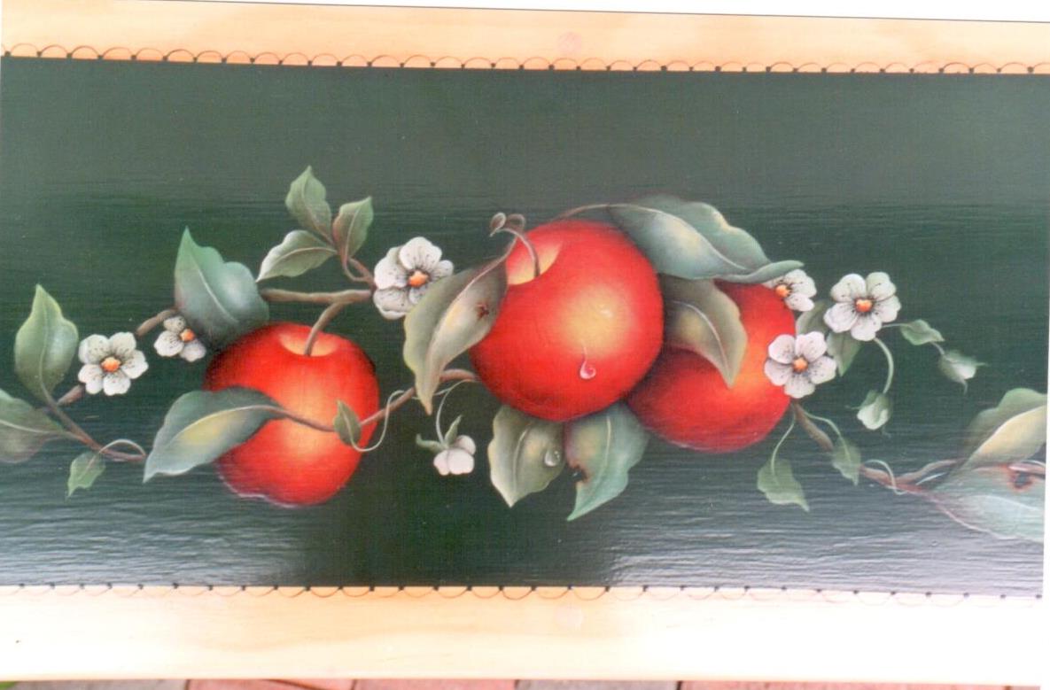 Decorative Painting Bookstore: Apple Bench - Helen Cockshutt
