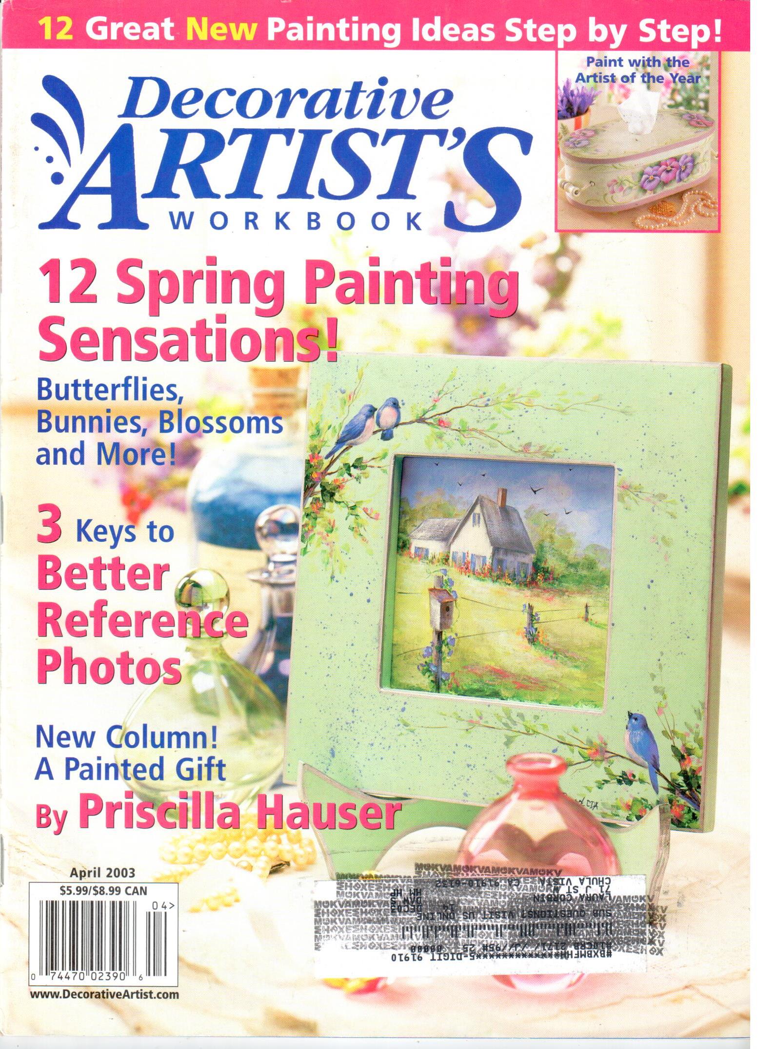 Decorative Painting Bookstore: Decorative Artist's Workbook - 2003 April