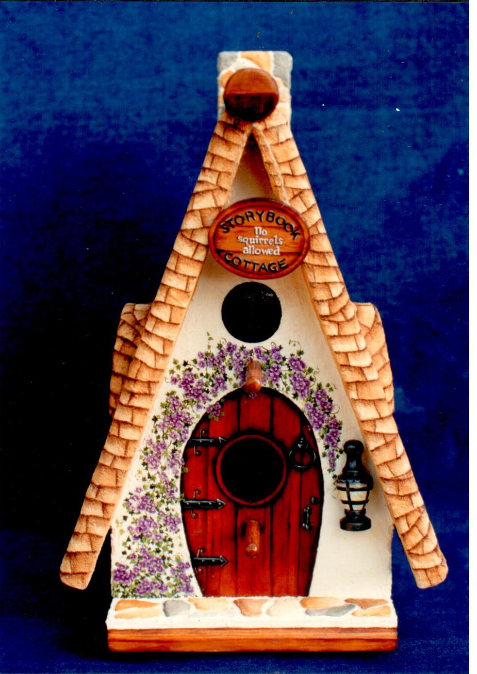 Decorative Painting Bookstore: Storybook Cottage Birdhouse - Debbie ...