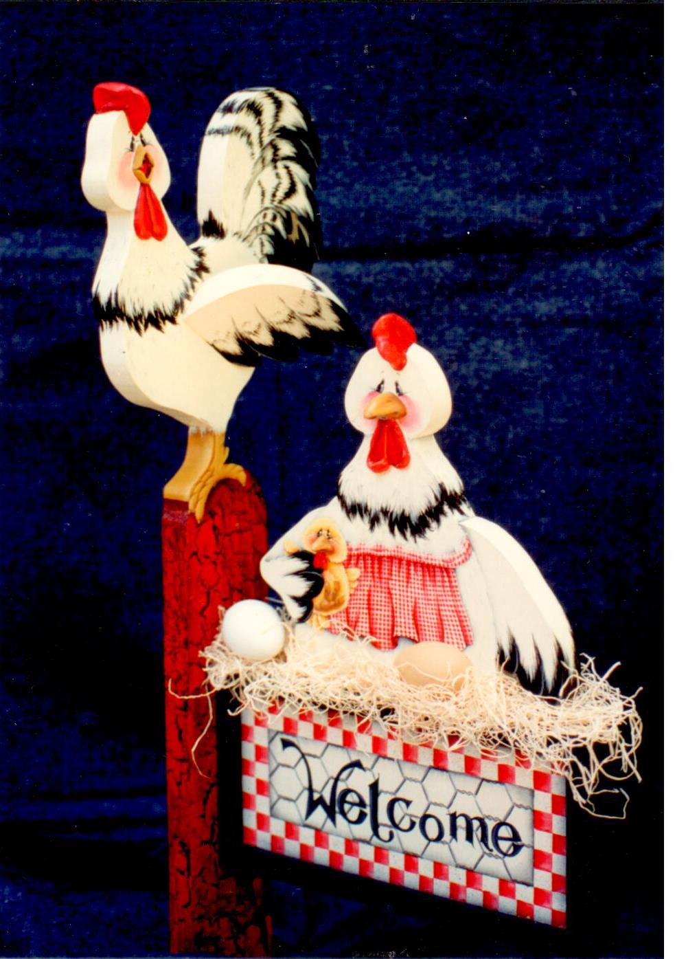 Decorative Painting Bookstore: Cock-a-doodle do and Momma Hen Too ...