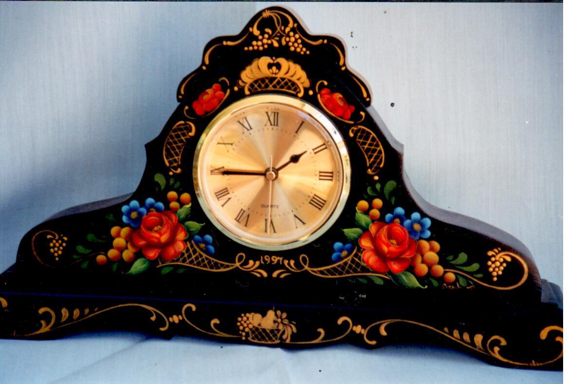 Decorative Painting Bookstore: Victorian Autumn Mantle Clock - Sarah ...