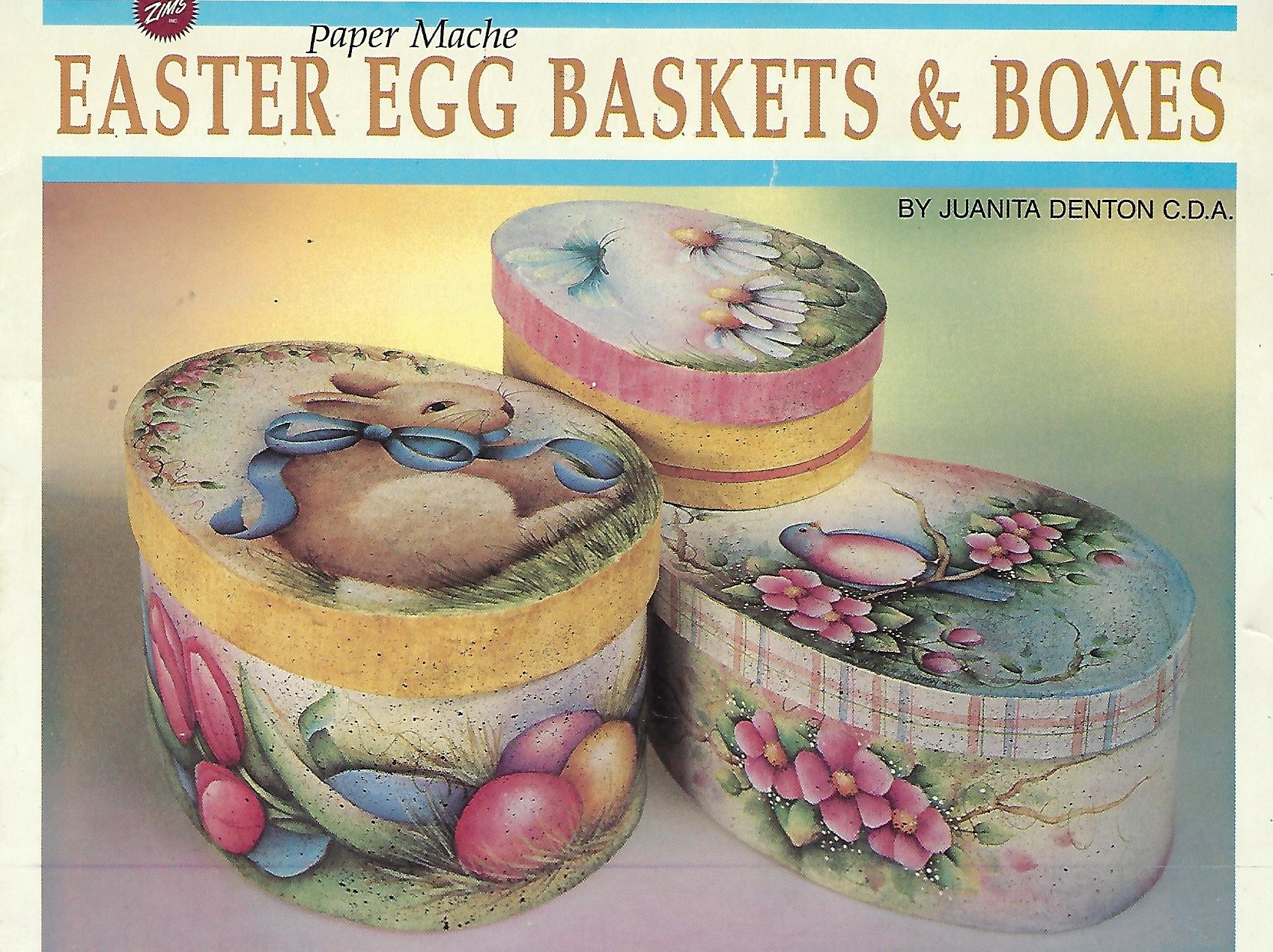 Decorative Painting Bookstore: Paper Mache Easter Egg Baskets & Boxes ...