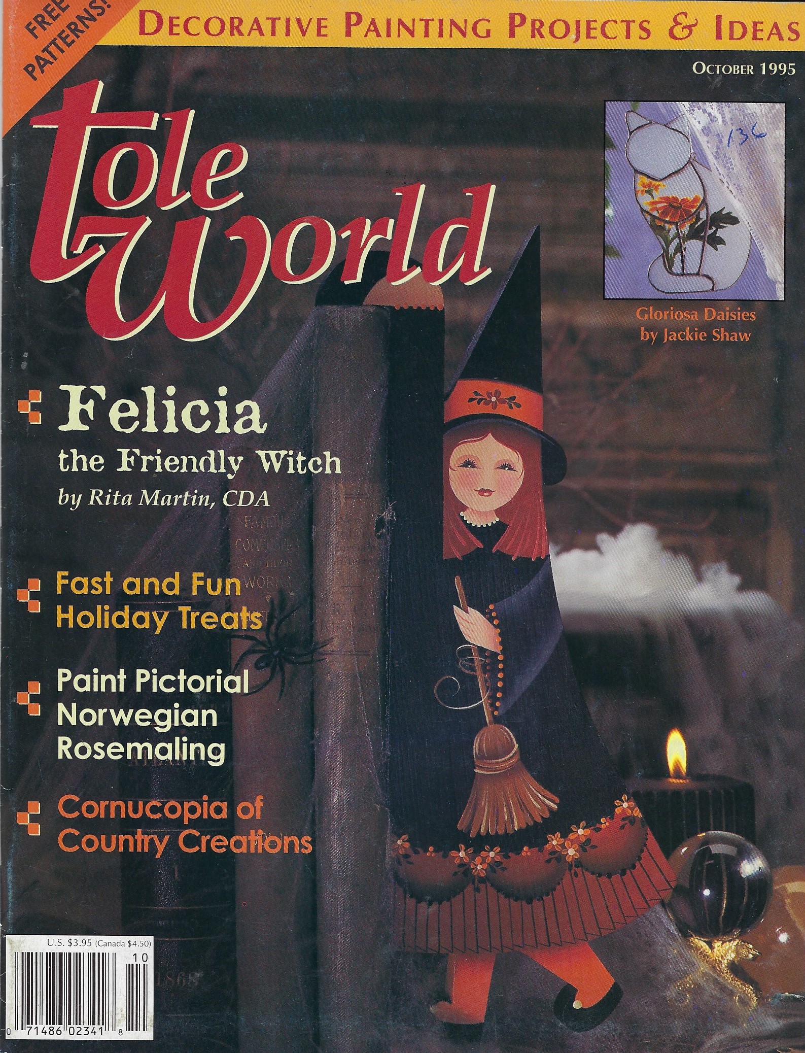 Decorative Painting Bookstore: Tole World - 1995 October