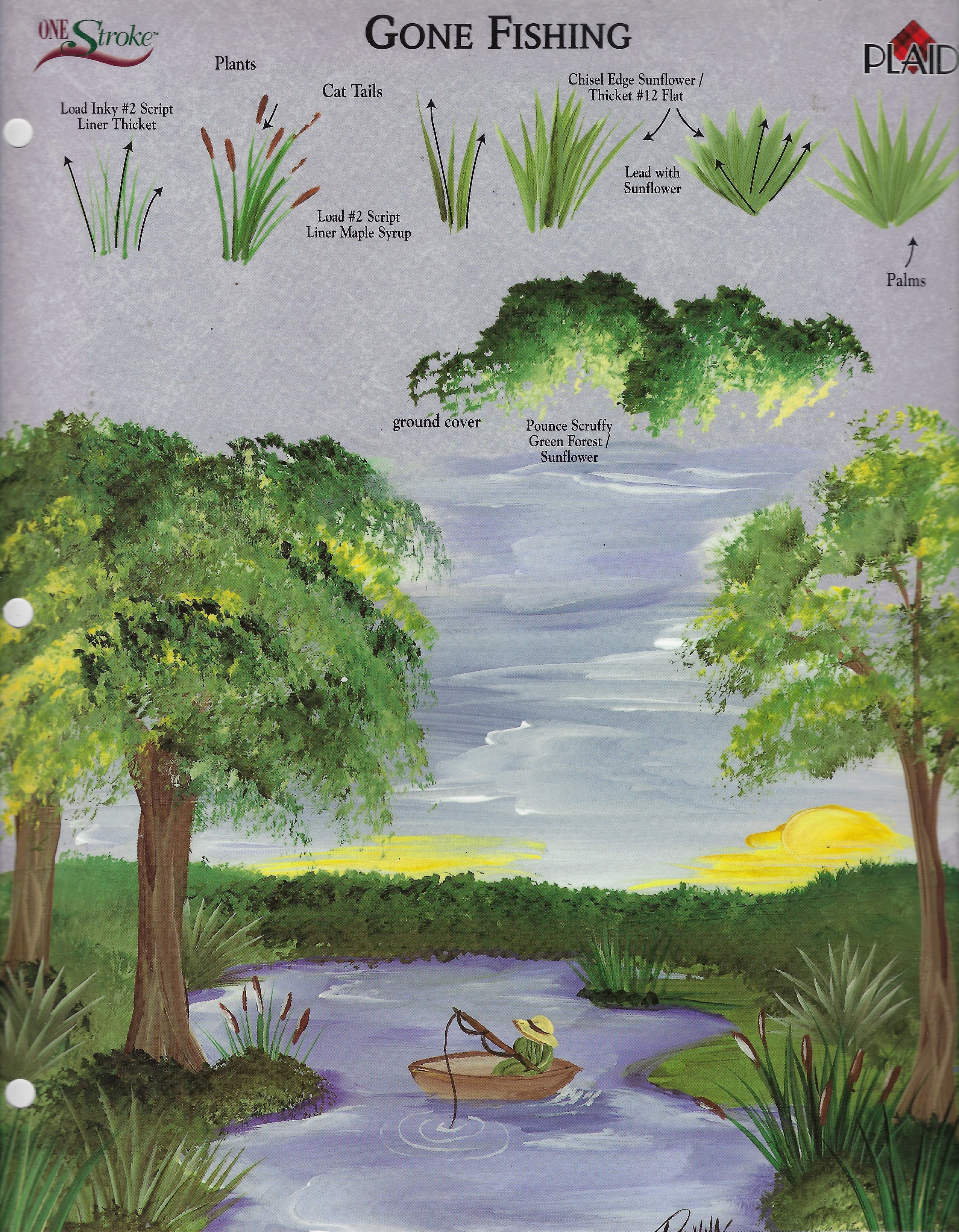Decorative Painting Bookstore: CLEARANCE: Plaid One Stroke Worksheet ...
