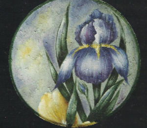 Decorative Painting Bookstore: Iris Stepping Stone - Janice Miller - OOP