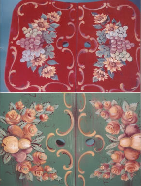 Decorative Painting Bookstore: Heidi's TV Trays 1 and 2 - Heidi England