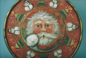 Decorative Painting Bookstore: Santa Plate - Heidi England