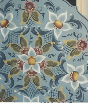 Decorative Painting Bookstore: Rogaland Star Flower Plate - Gary Albrecht