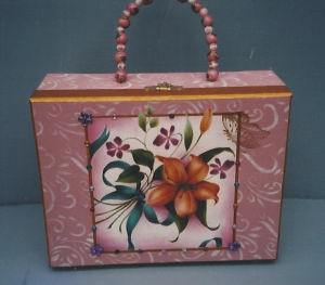 Decorative Painting Bookstore: Floral Medley Cigar Box Purse - Kaaren ...