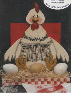 Decorative Painting Bookstore: Chicken Napkin Holder - Debbie Mitchell